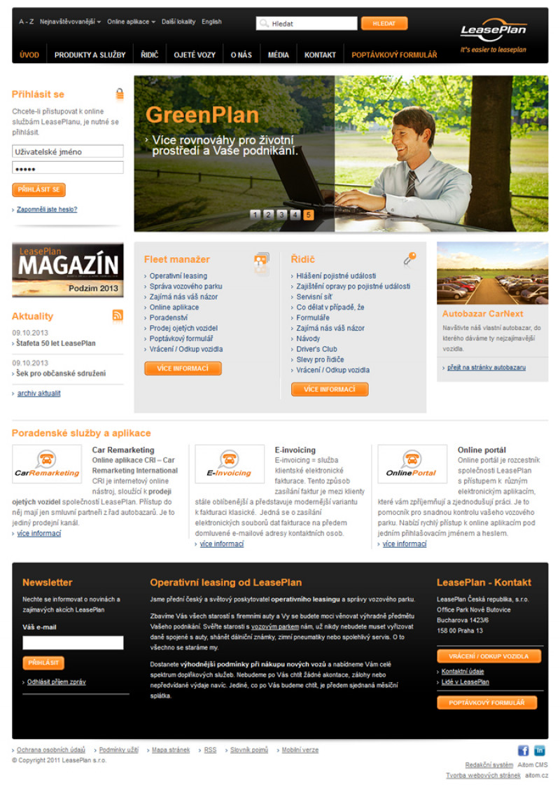 Websites and online marketing for LeasePlan